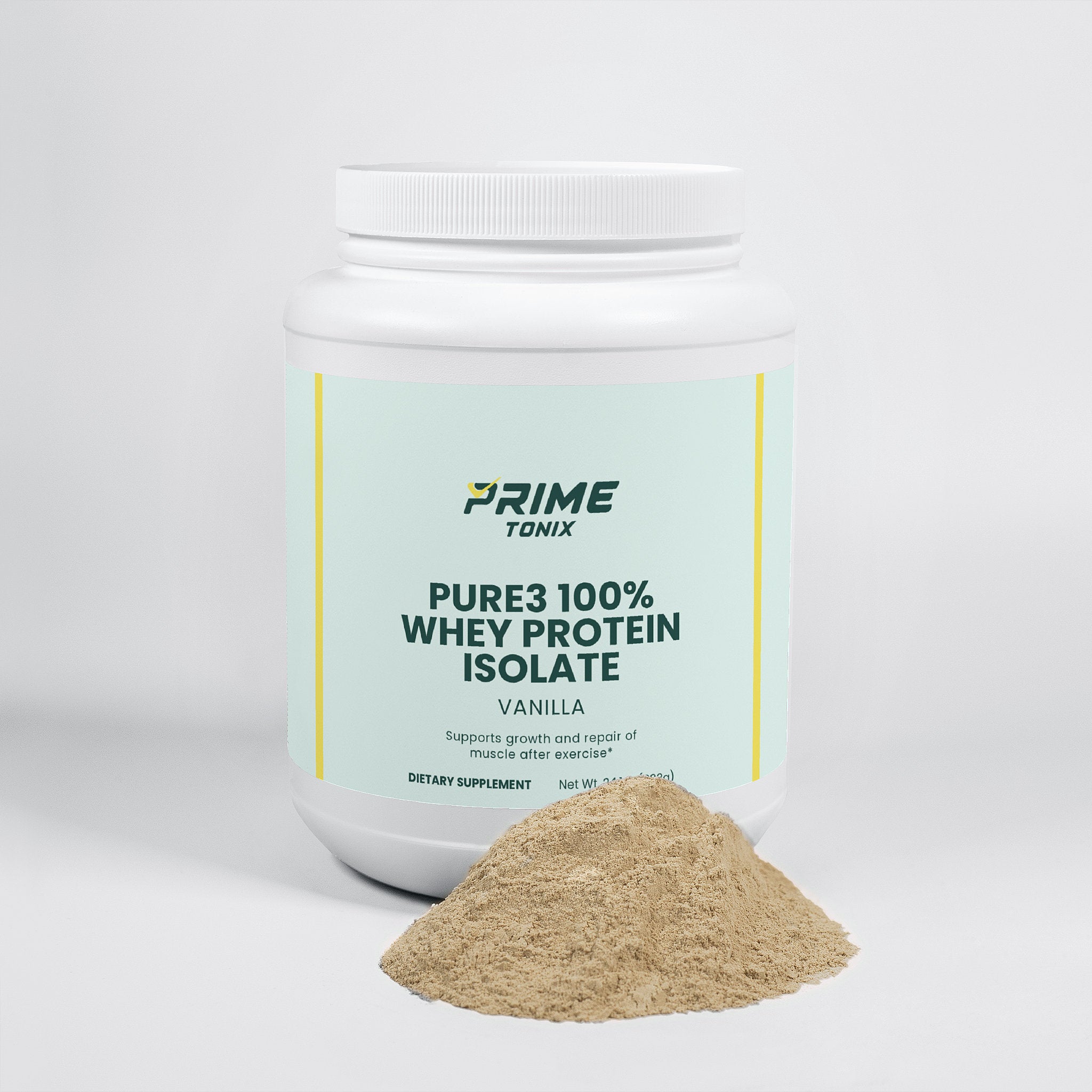 Prime Pure3 100% Whey Protein Isolate (Vanilla) – Prime Tonix